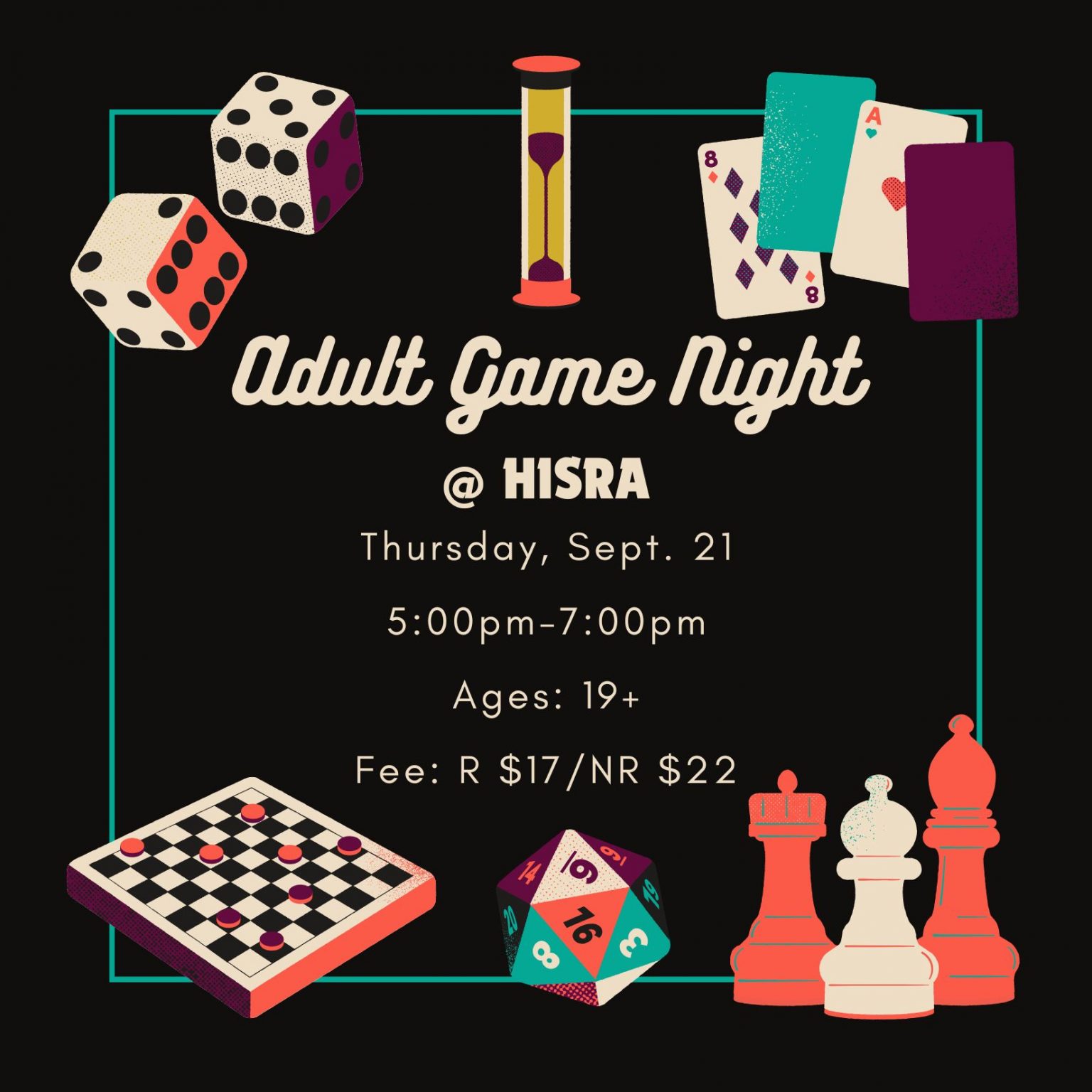 Adult Game Night - HISRA | Heart of Illinois Special Recreation Association